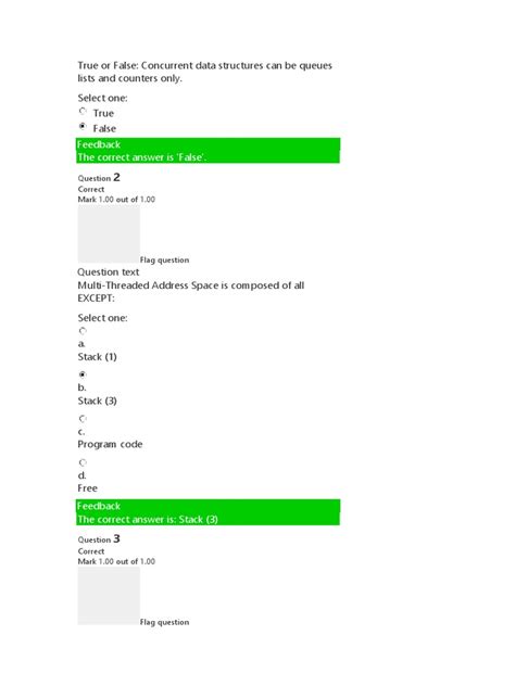 graded quiz 3 pdf thread computing concurrency computer science