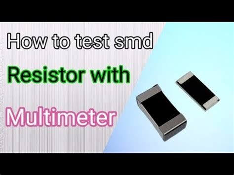 How To Check Smd Resistor With Multimeter YouTube