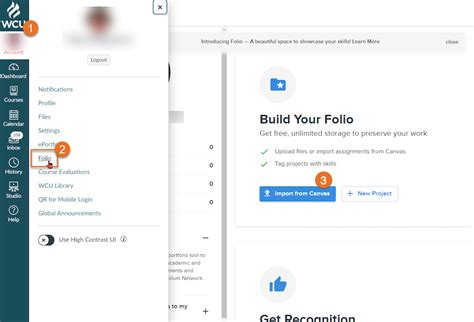 Getting Started With Canvas Student EPortfolios