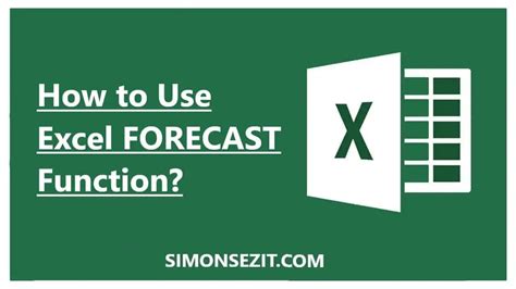 How To Use Excel Forecast Function 2 Easy Ways