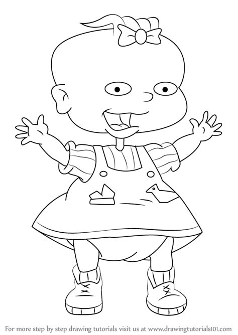 How To Draw Lil DeVille From Rugrats Rugrats Step By Step