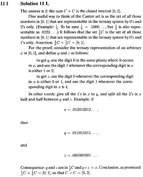 measure of the cantor set plus the cantor set