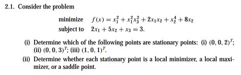 solved constraint optimization equality