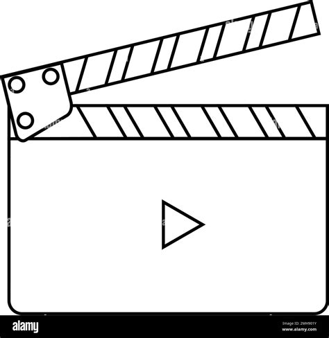 Clapper Board Logo Illustration Design Stock Vector Image And Art Alamy