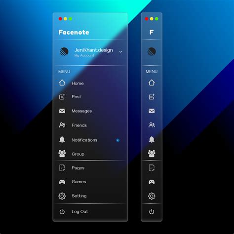 Cool Sidebar Design Behance