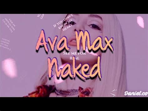 Ava Max Naked Lyrics YouTube Ava Max Naked Lyrics YouTube