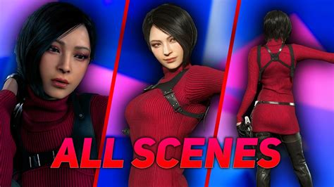All Ada Wong Cutscenes Resident Evil 4 Remake Pc 4k Max Youtube