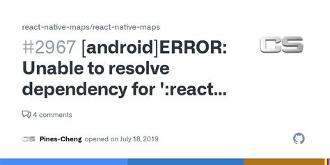 [android]error unable to resolve dependency for react native maps debug compileclasspath