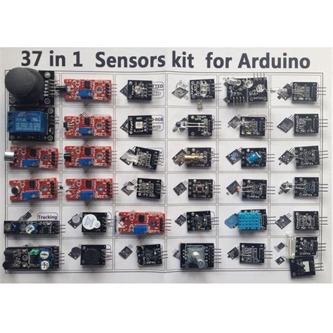 37 Sensors Assortment Kit 37 In 1 Sensor Module Starter Kit For Arduino