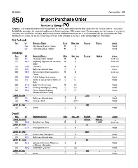 16 purchase order formats