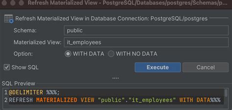 PostgreSQL Materialized Views A Guide