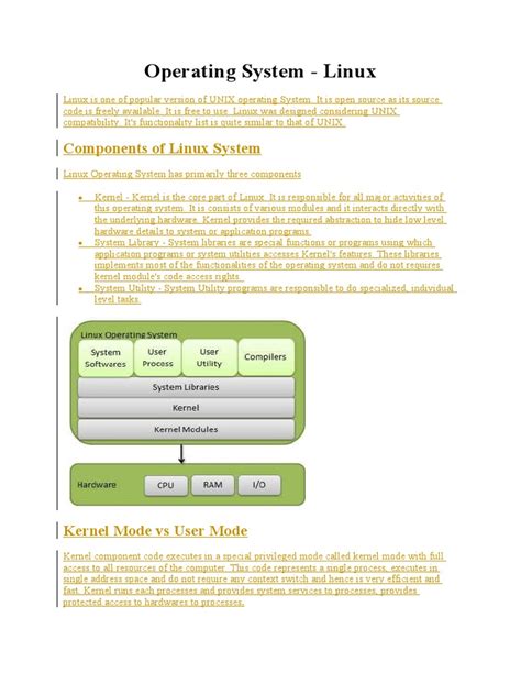 linux pdf operating system linux