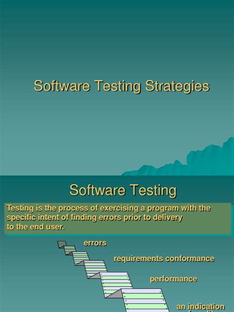 software testing strategies pdf software testing unit testing