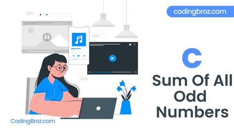 c program to find sum of odd numbers codingbroz