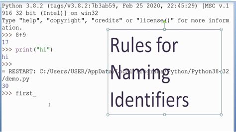 Keyword And Identifiers In Python Youtube