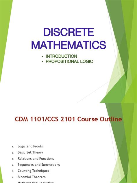 discrete math pdf discrete mathematics mathematics