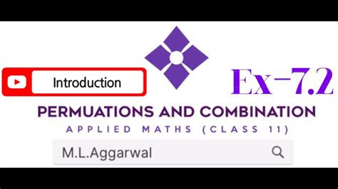 Permutations And Combination Ex 7 2 Introduction Chapter 7 Applied