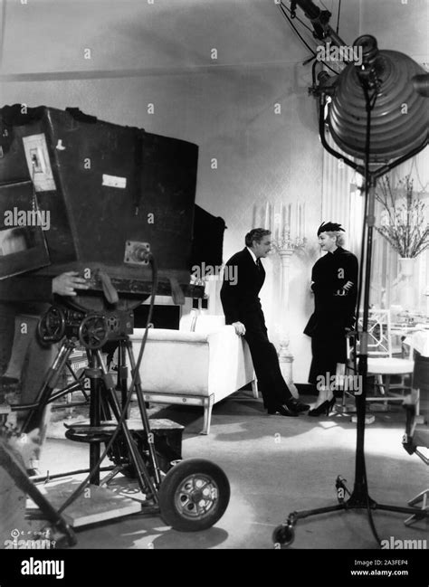 John Barrymore As Oscar Jaffe And Carole Lombard As Lily Garland On Set Candid Filming Twentieth