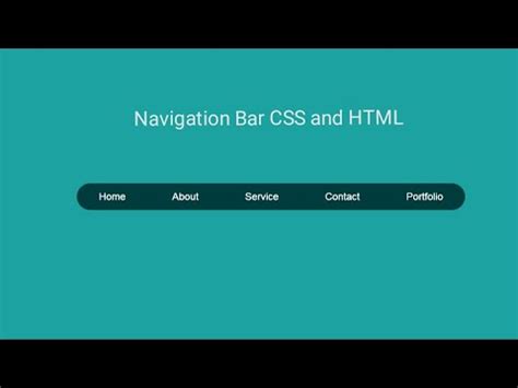 How To Make A Navigation Bar Using HTML And CSS YouTube