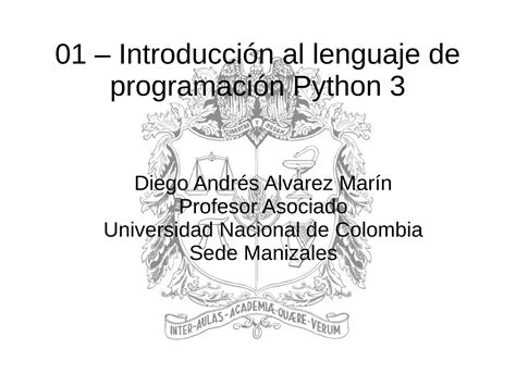01 introducción al lenguaje de programación python 3 ppt