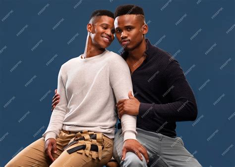 Free Photo Medium Shot Gay Black Men Posing