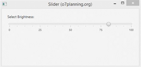 JavaFX Slider O7planning Org