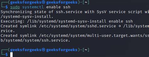 How To Enable And Start SSH On Kali Linux GeeksforGeeks