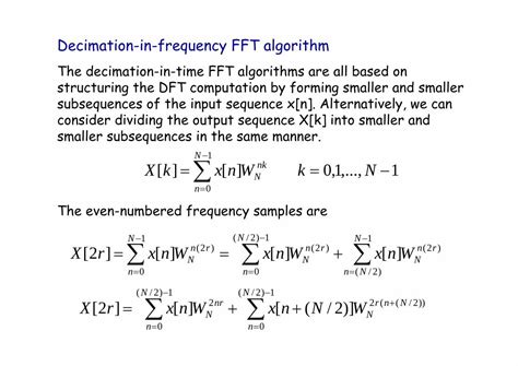 pdf decimation in frequency fft algorithm dokumen tips