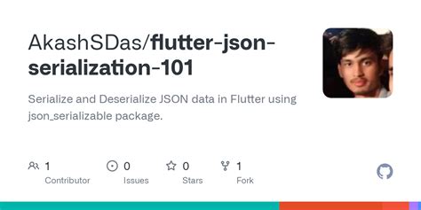 Github Akashsdasflutter Json Serialization 101 Serialize And Deserialize Json Data In