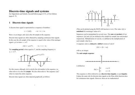 discrete time signals and systems