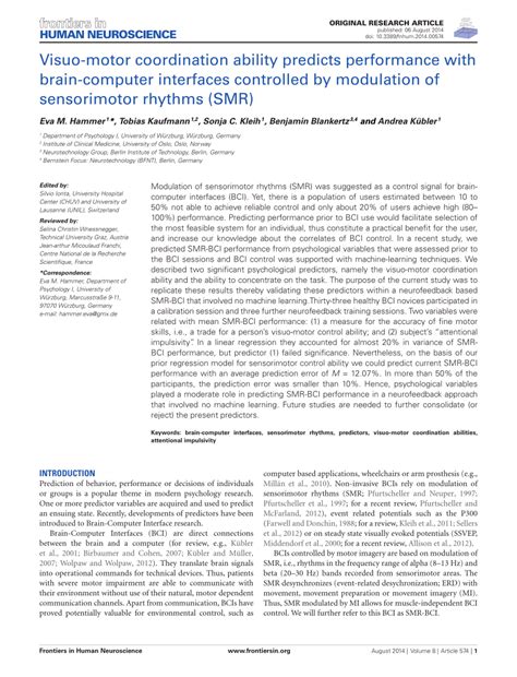 pdf visuo motor coordination ability predicts performance with brain computer interfaces