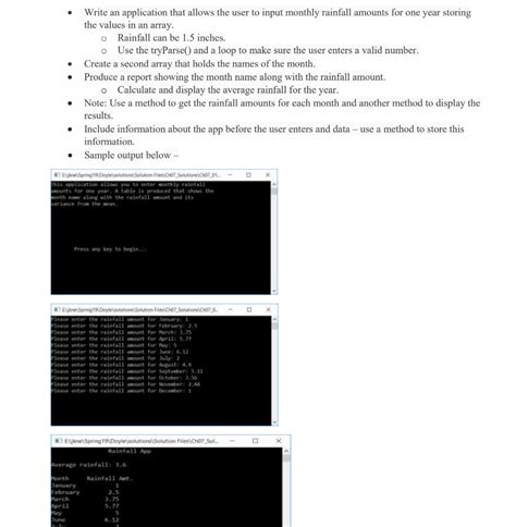 Write An Application That Allows The User To Input Chegg