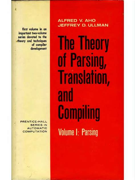 the theory of parsing translation and compiling volume 1 parsing pdf formalism deductive