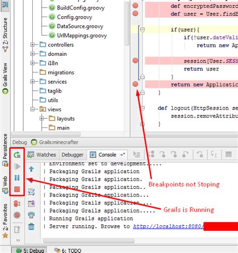 Java IntelliJ IDEA Debugger Isn T Working On A Grails Project Stack
