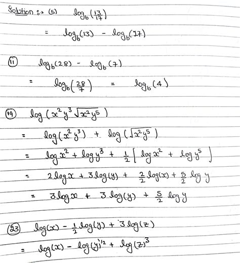 [solved] for the following exercise expand each logarithm as much as course hero