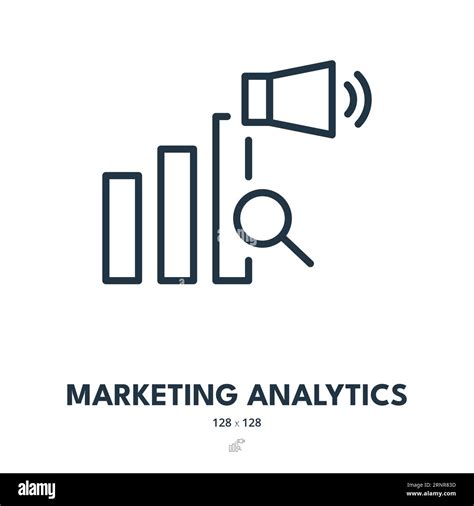 Marketing Analytics Icon Analysis Chart Statistics Editable Stroke