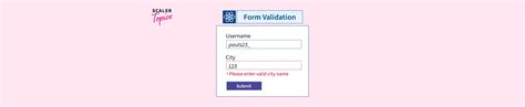 Form Validation In React Js Scaler Topics