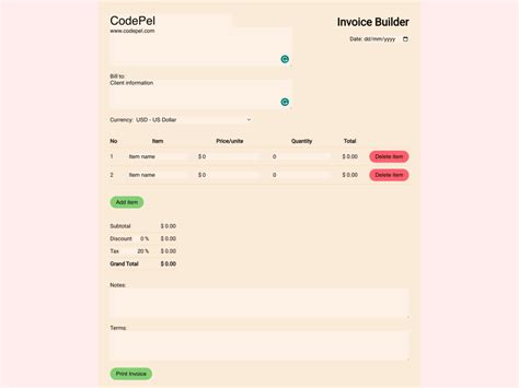vue js invoice generator — codepel