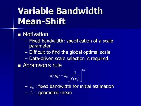 ppt mean shift algorithm and its application powerpoint presentation id 184074