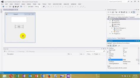How To Use Textbox And Button Youtube