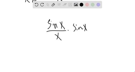 solved determine the limit of the trigonometric function if it exists limx →0 sin 2 x x