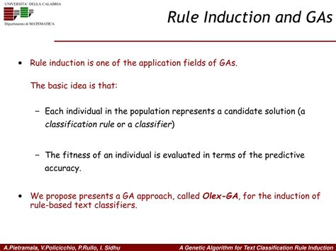 ppt a genetic algorithm for text classification rule induction powerpoint presentation id
