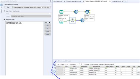 solved multiple tabs outputting to rows instead of column alteryx community