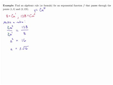 exponential equation given two points calculator diy projects