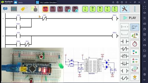 simulación y emulación de plcs en arduino plc ladder youtube