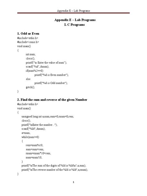 appendix e lab programs i c programs 1 odd or even pdf queue abstract data type