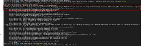 Exception In Thread Main Java Lang Exception Org Apache Spark Sql