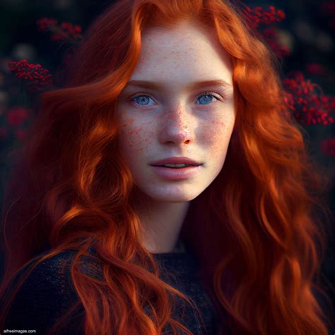 Redhead Girl Generated With Midjourney Ai Ai Generated Free Images And Icons With Some