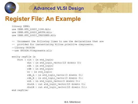 cpe 626 advanced vlsi design lecture 6 vhdl synthesis aleksandar milenkovic ppt download