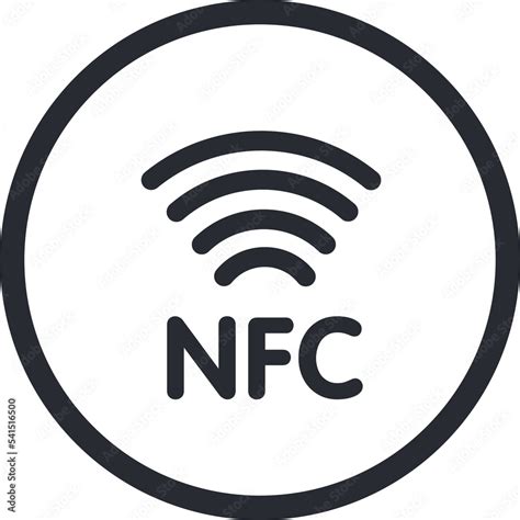 Nfc Icon Contactless Wireless Pay Sign Logo Nfc Technology Contact